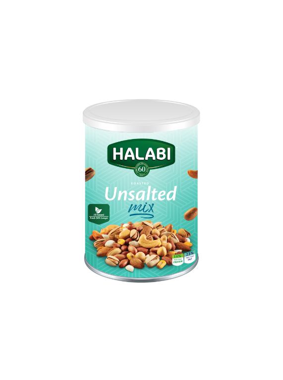 Halabi Nuts - Halabi Unsalted Mix Can 400g