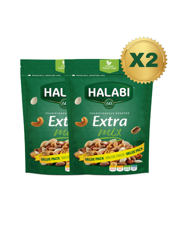 Halabi Nuts - Halabi Extra Mix Pouch 450g (Pack of 2)