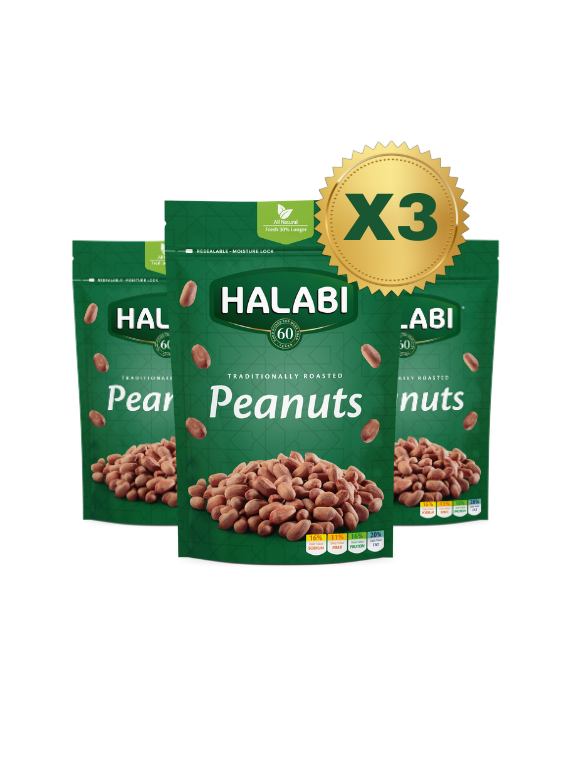 Halabi Nuts - Halabi Roasted Peanut 250g (Pack of 3)