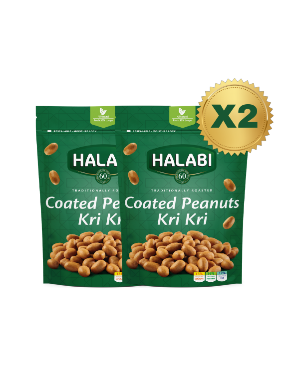 Halabi Nuts - Halabi Coated Peanut 250g (Pack of 2)
