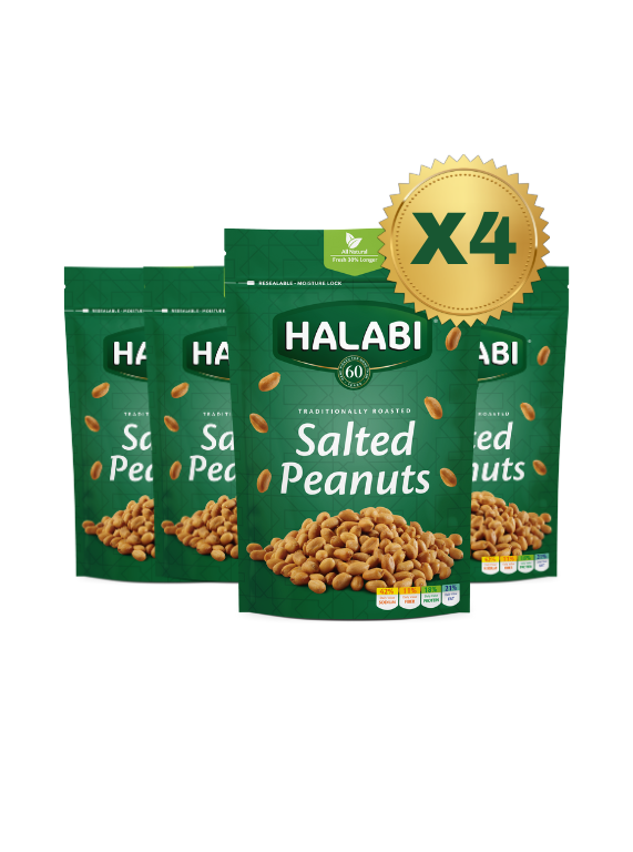 Halabi Nuts - Halabi Salted Peanut 250g (Pack of 4)
